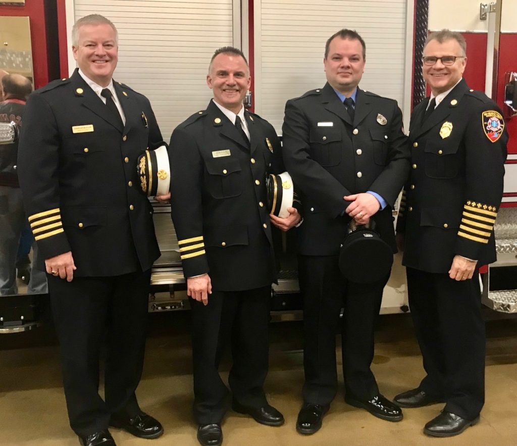 Fire Department Announces Promotions and Commemorates Retirement