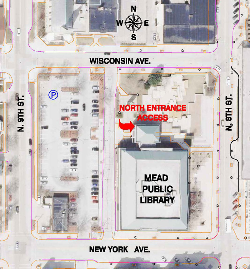 Mead Public Library Plaza Renovation Beginning April 8, 2019